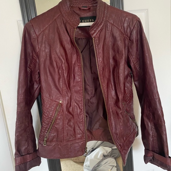 Guess | Jackets & Coats | Guess Faux Leather Jacket | Poshmark